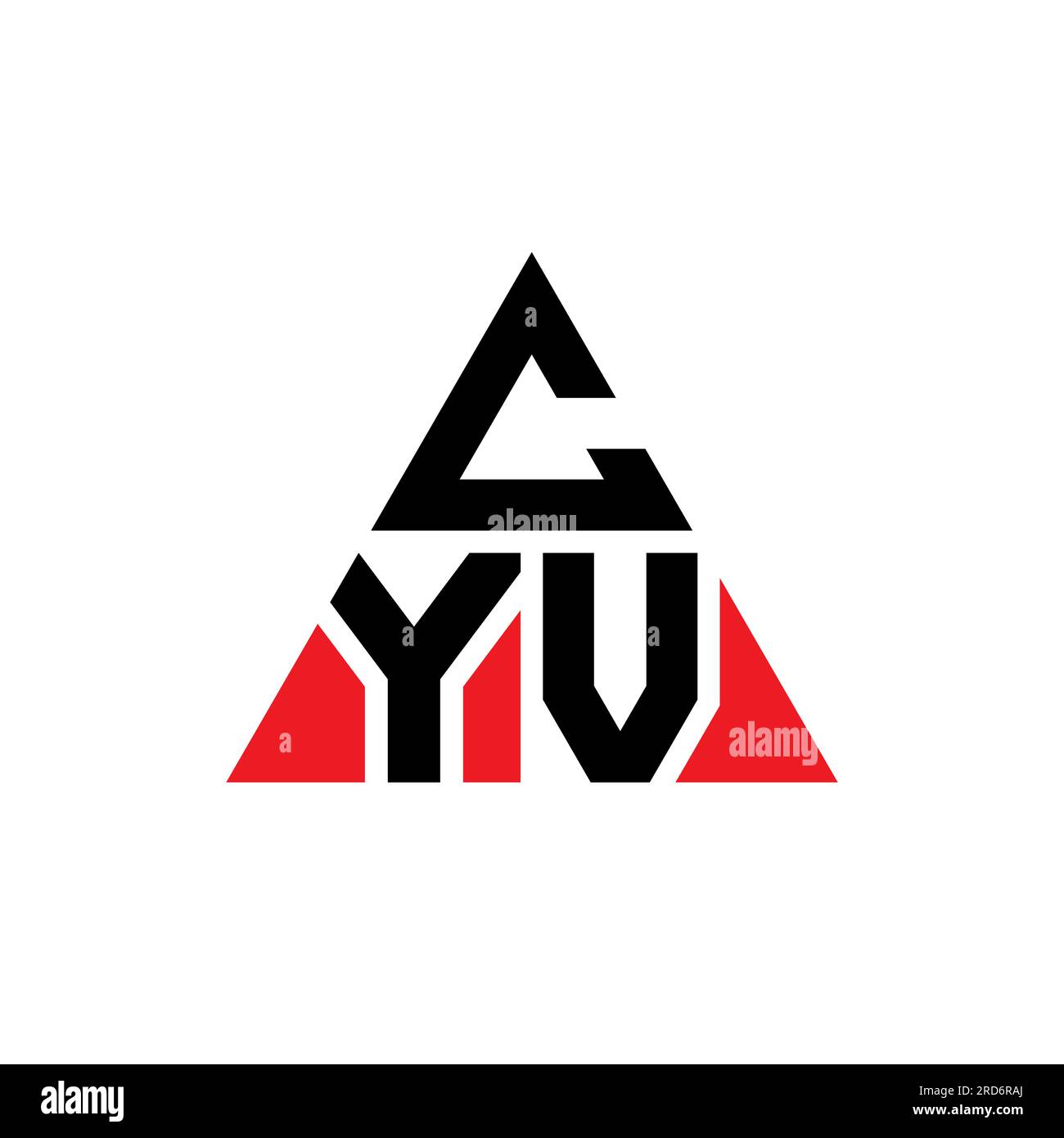 CYV triangle letter logo design with triangle shape. CYV triangle logo ...