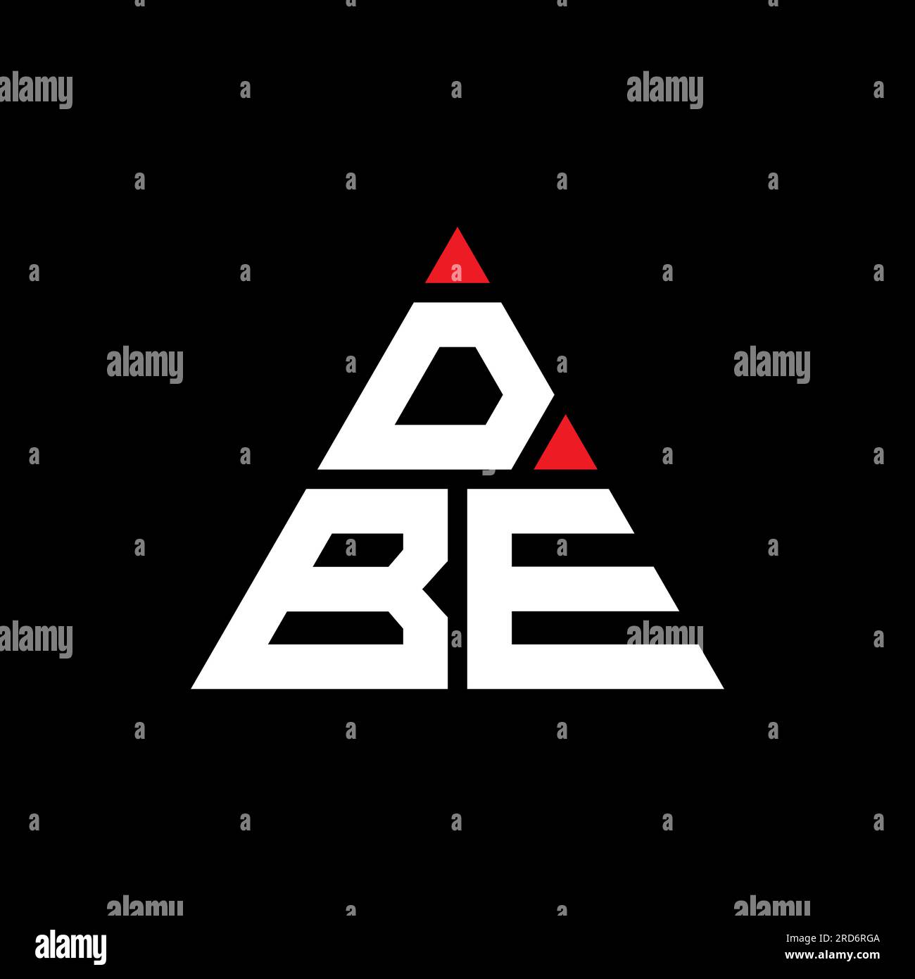DBE triangle letter logo design with triangle shape. DBE triangle logo ...