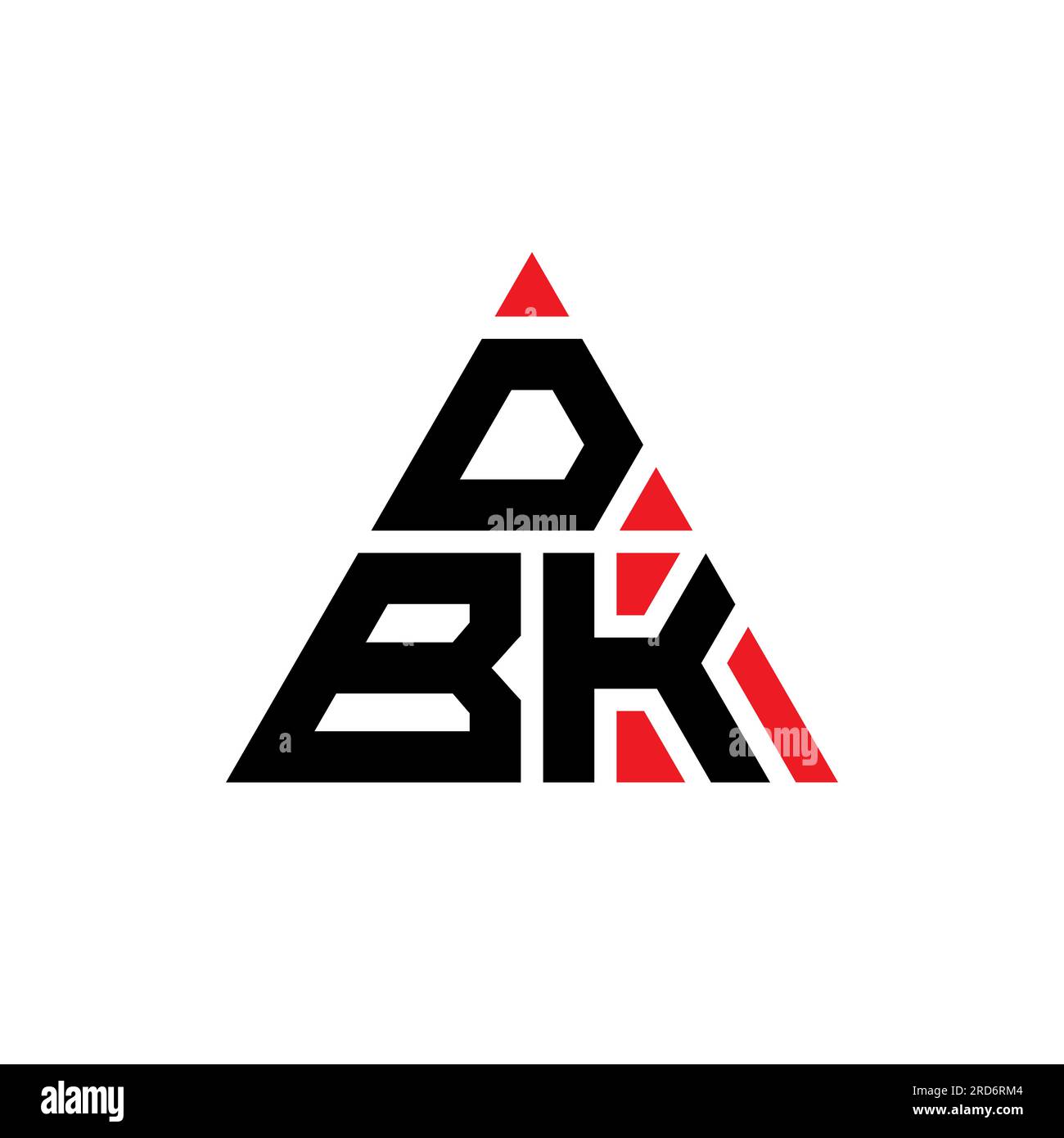Dbk Triangle Letter Logo Design With Triangle Shape Dbk Triangle Logo Design Monogram Dbk