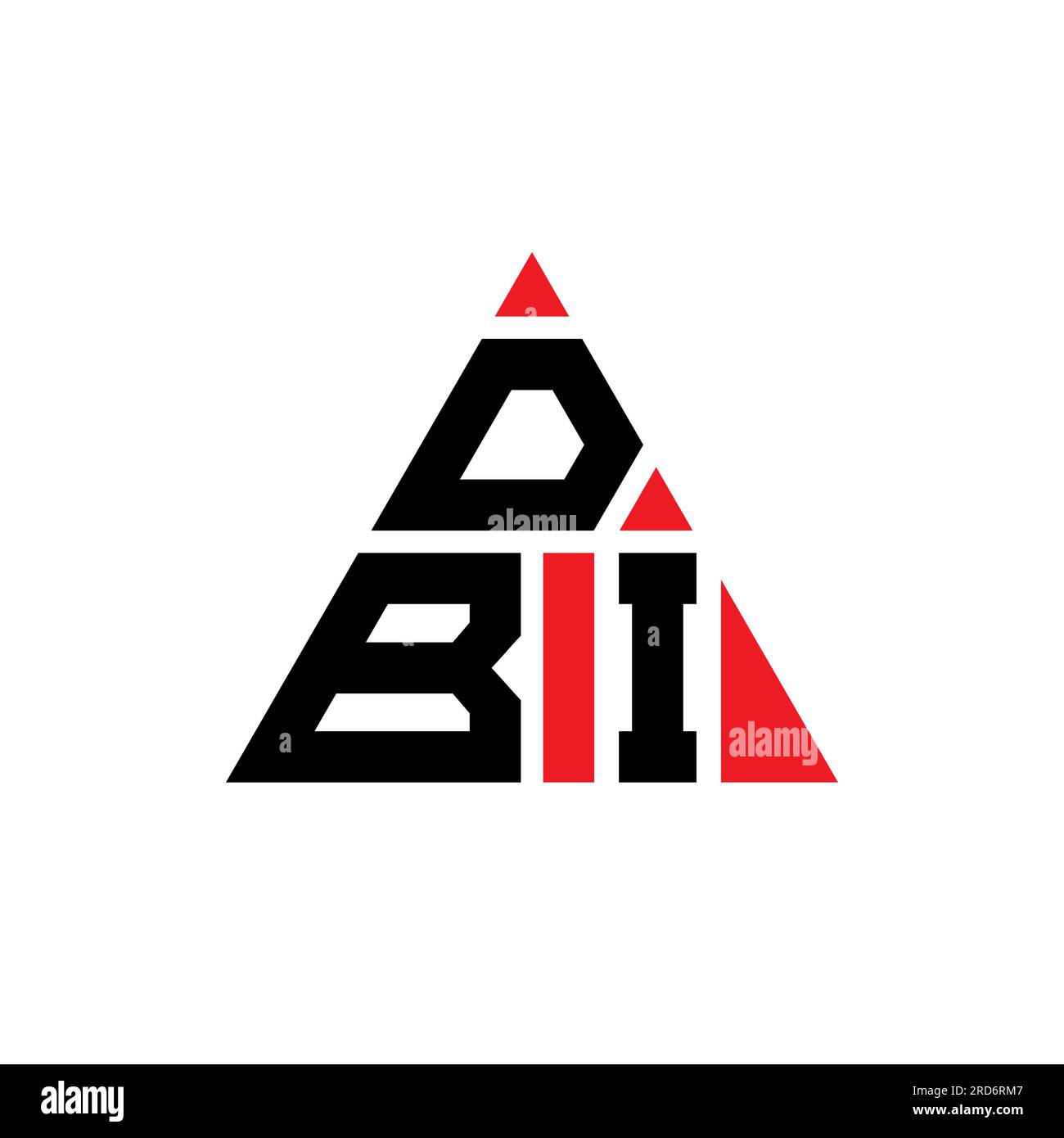 DBI triangle letter logo design with triangle shape. DBI triangle logo ...