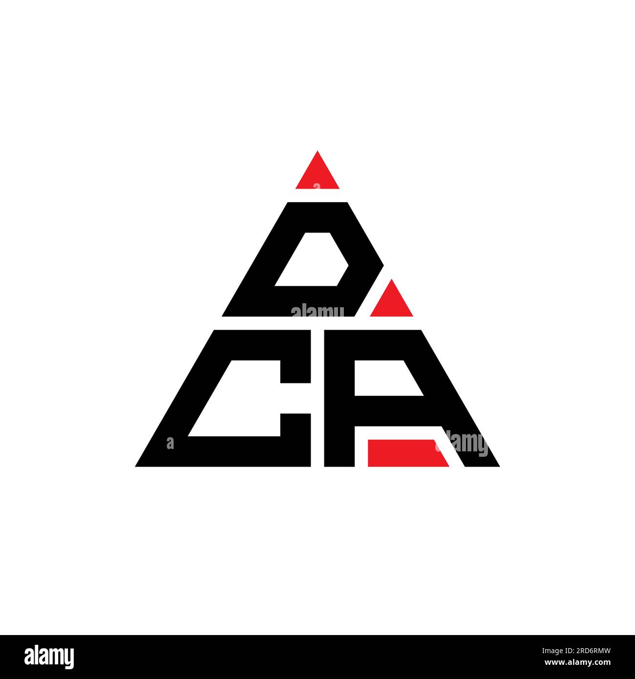 DCA triangle letter logo design with triangle shape. DCA triangle logo ...