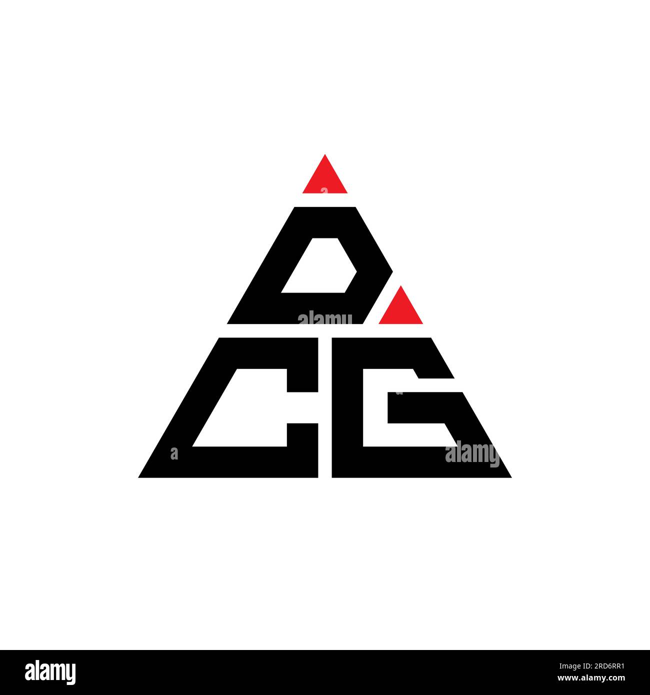 DCG triangle letter logo design with triangle shape. DCG triangle logo ...