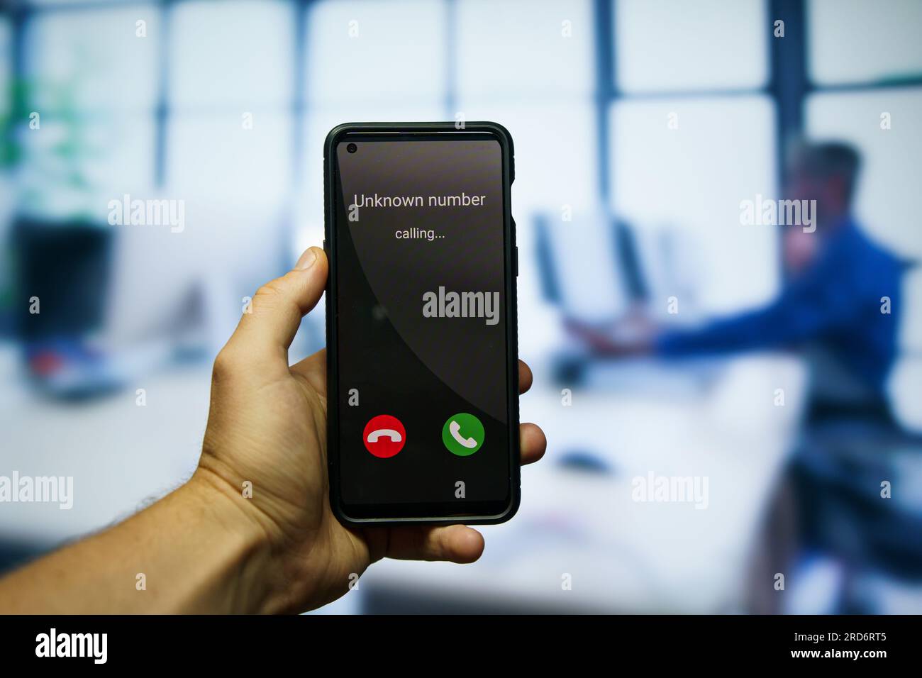 Mobile phone hands suspicious hi-res stock photography and images - Alamy
