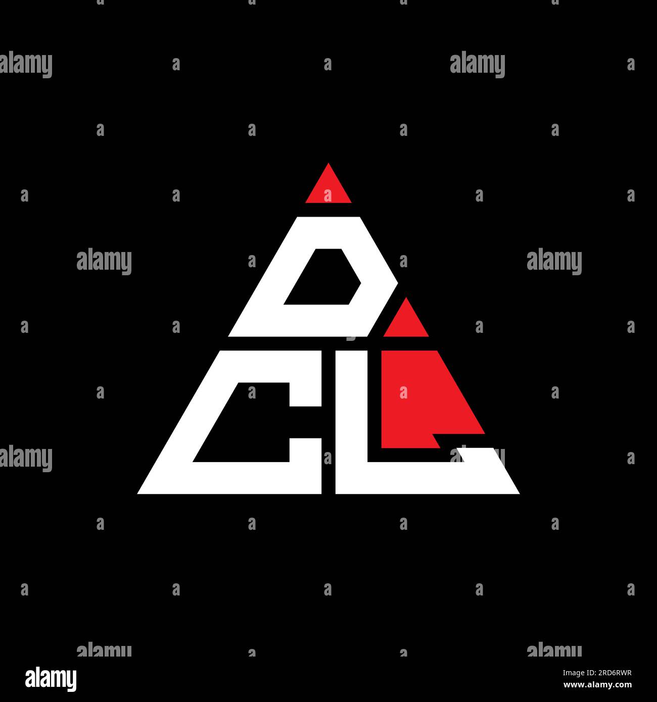 DCL triangle letter logo design with triangle shape. DCL triangle logo ...
