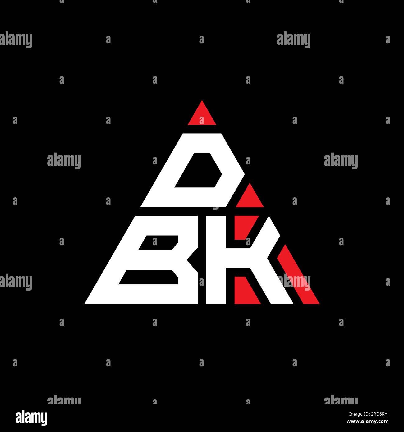 Dbk Triangle Letter Logo Design With Triangle Shape Dbk Triangle Logo Design Monogram Dbk
