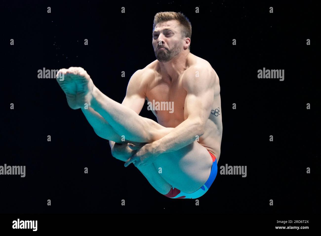 Alexis Jandard of France competes in the Men's diving 3m Springboard ...