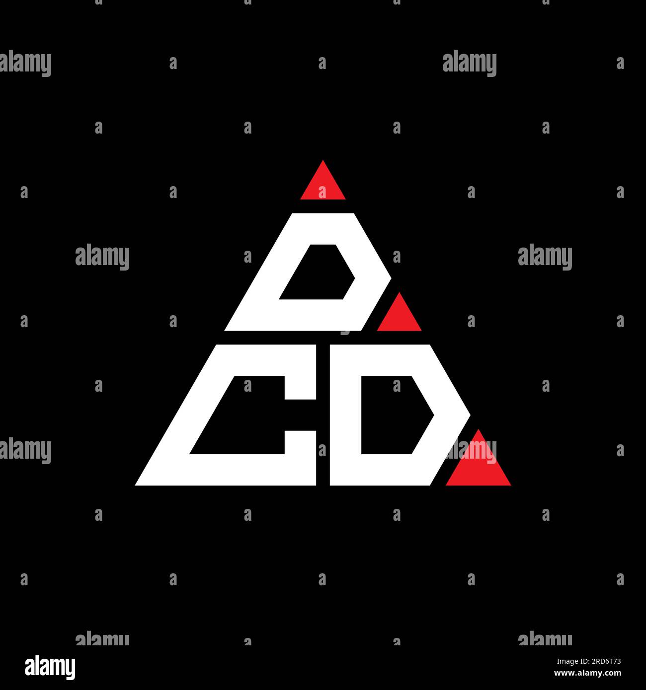 DCD triangle letter logo design with triangle shape. DCD triangle logo ...