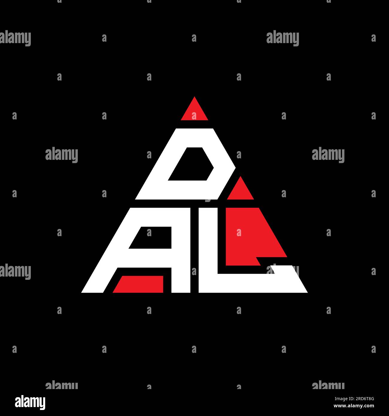 DAL triangle letter logo design with triangle shape. DAL triangle logo ...