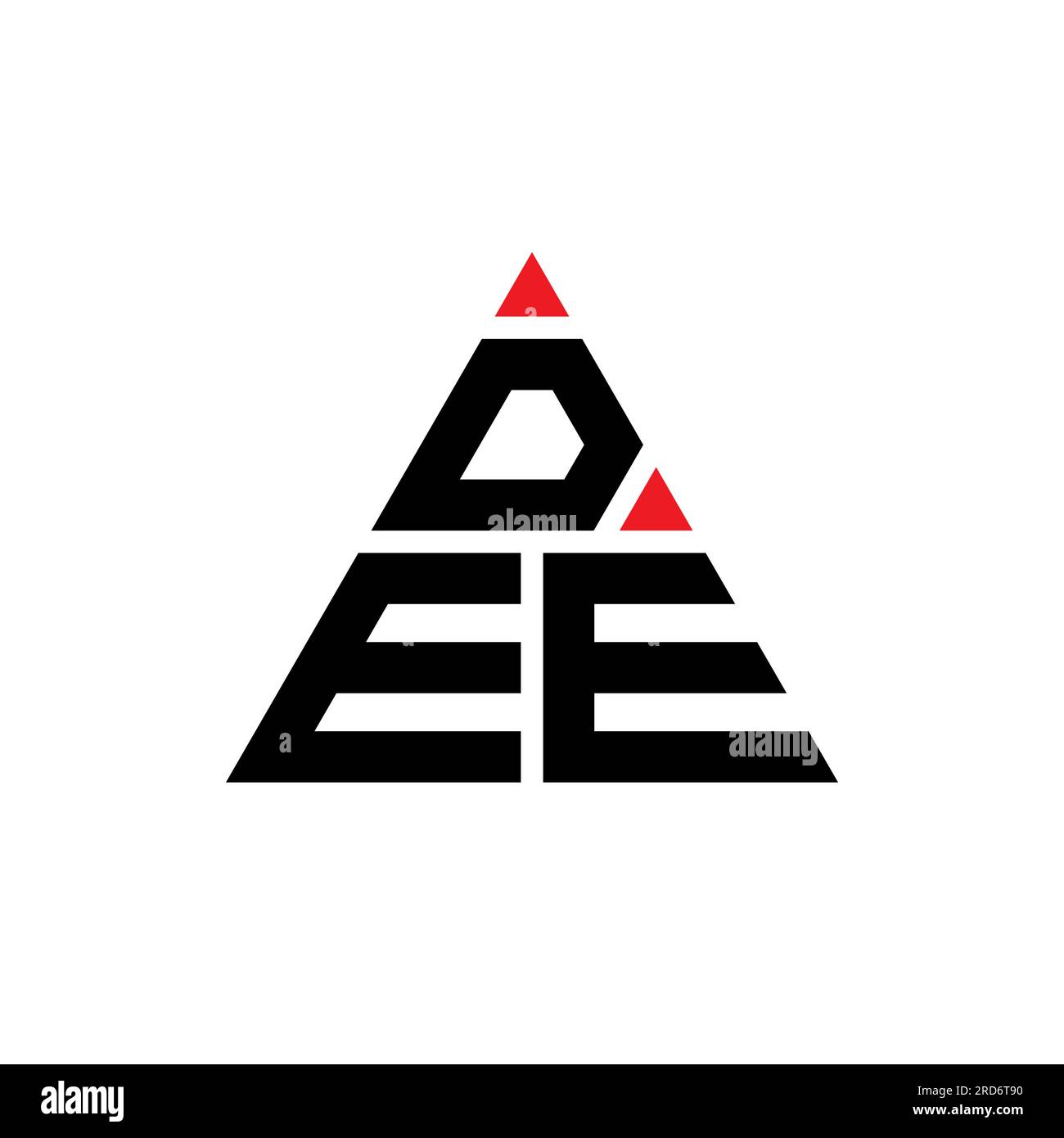 DEE triangle letter logo design with triangle shape. DEE triangle logo ...