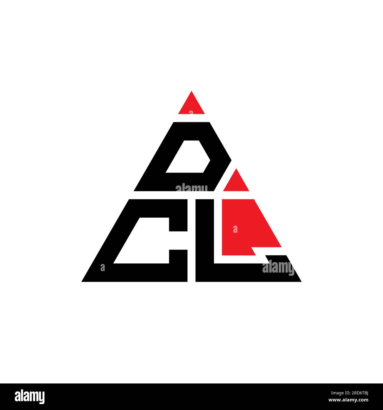 DCL triangle letter logo design with triangle shape. DCL triangle logo ...