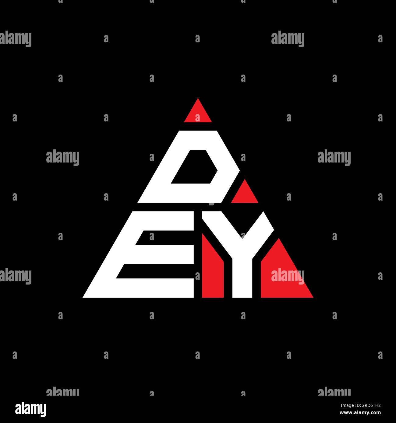 DEY triangle letter logo design with triangle shape. DEY triangle logo ...