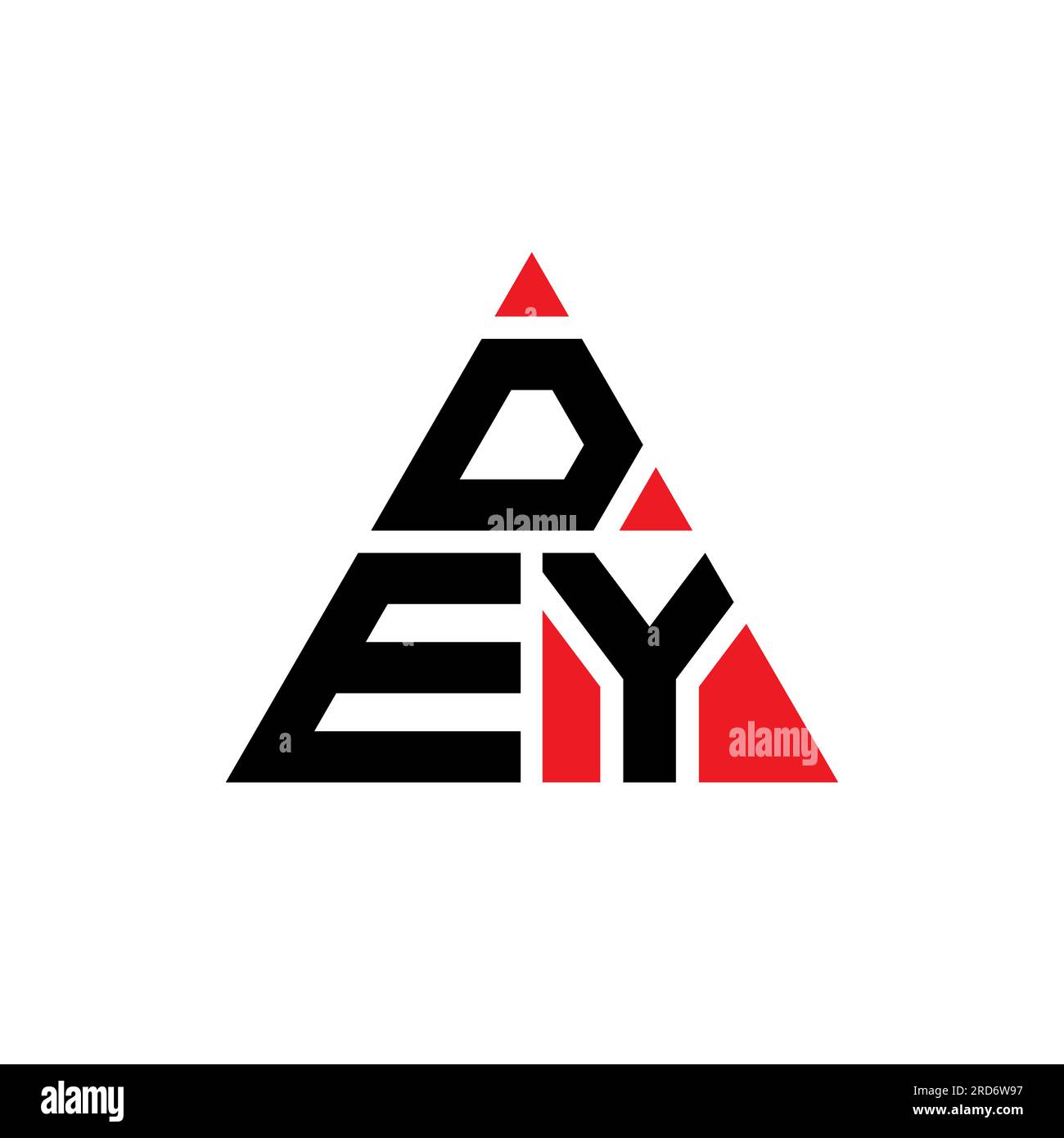 DEY triangle letter logo design with triangle shape. DEY triangle logo ...