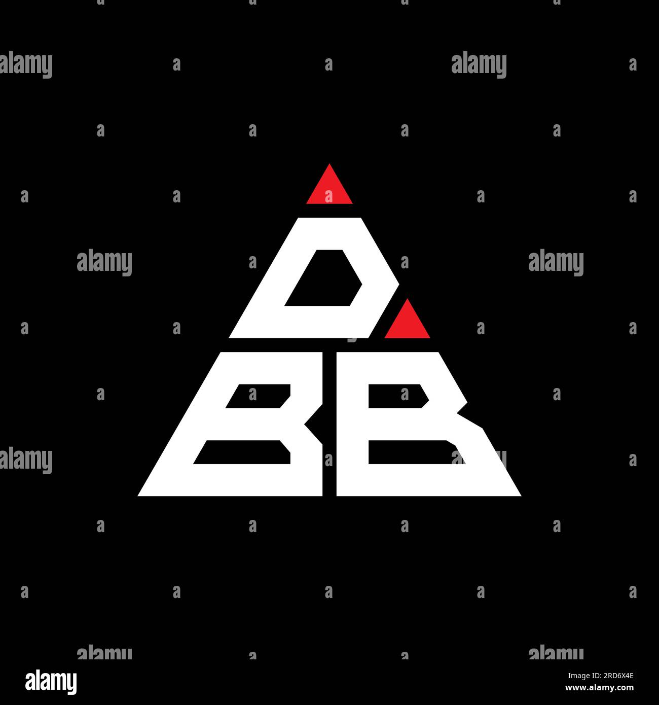 DBB triangle letter logo design with triangle shape. DBB triangle logo ...