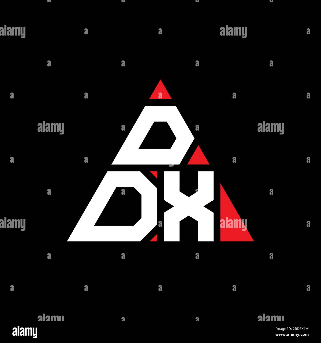 DDX triangle letter logo design with triangle shape. DDX triangle logo design monogram. DDX ...