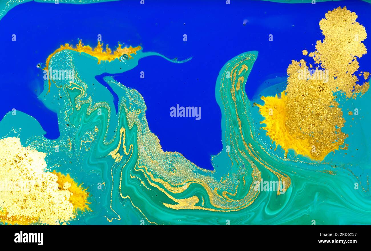 Liquid Blue Abstract Wave Pattern Stock Photo - Alamy