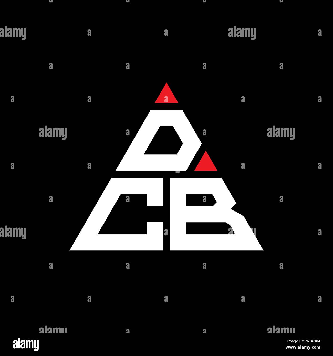 DCB triangle letter logo design with triangle shape. DCB triangle logo ...