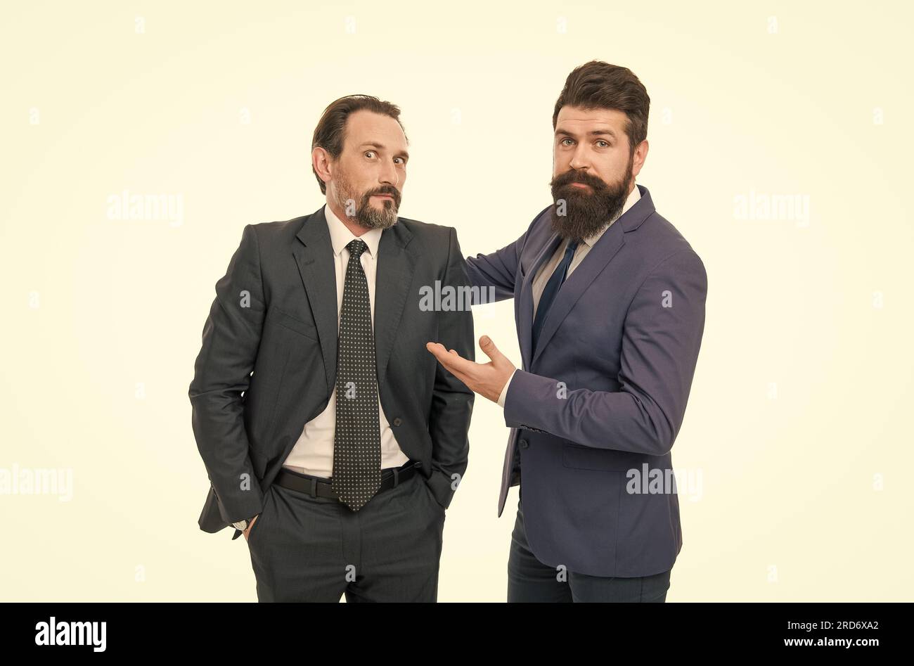 Meet our business partner. Men successful entrepreneurs white ...