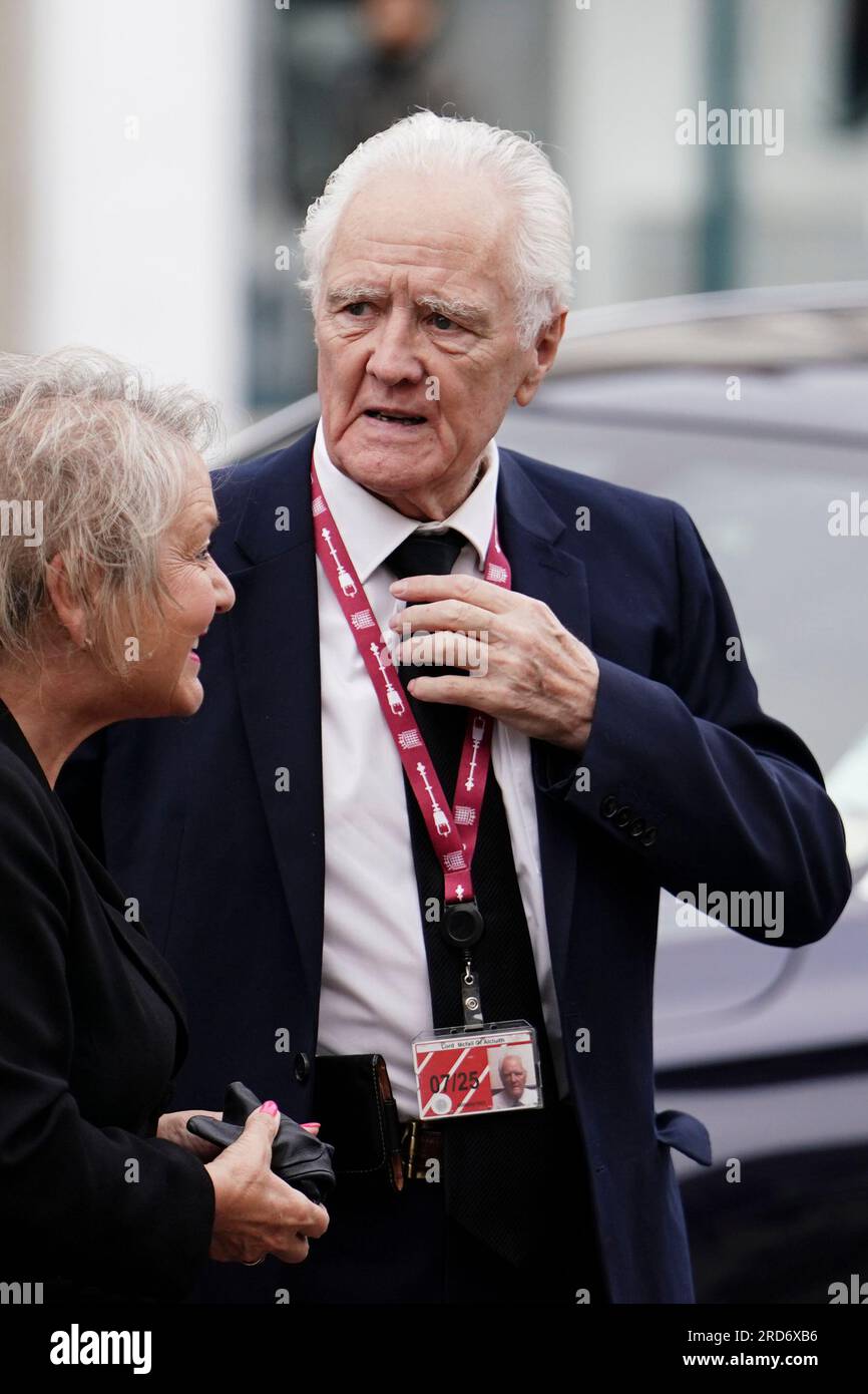 Lord McFall, Speaker of the house of Lords, arriving for the Requiem ...