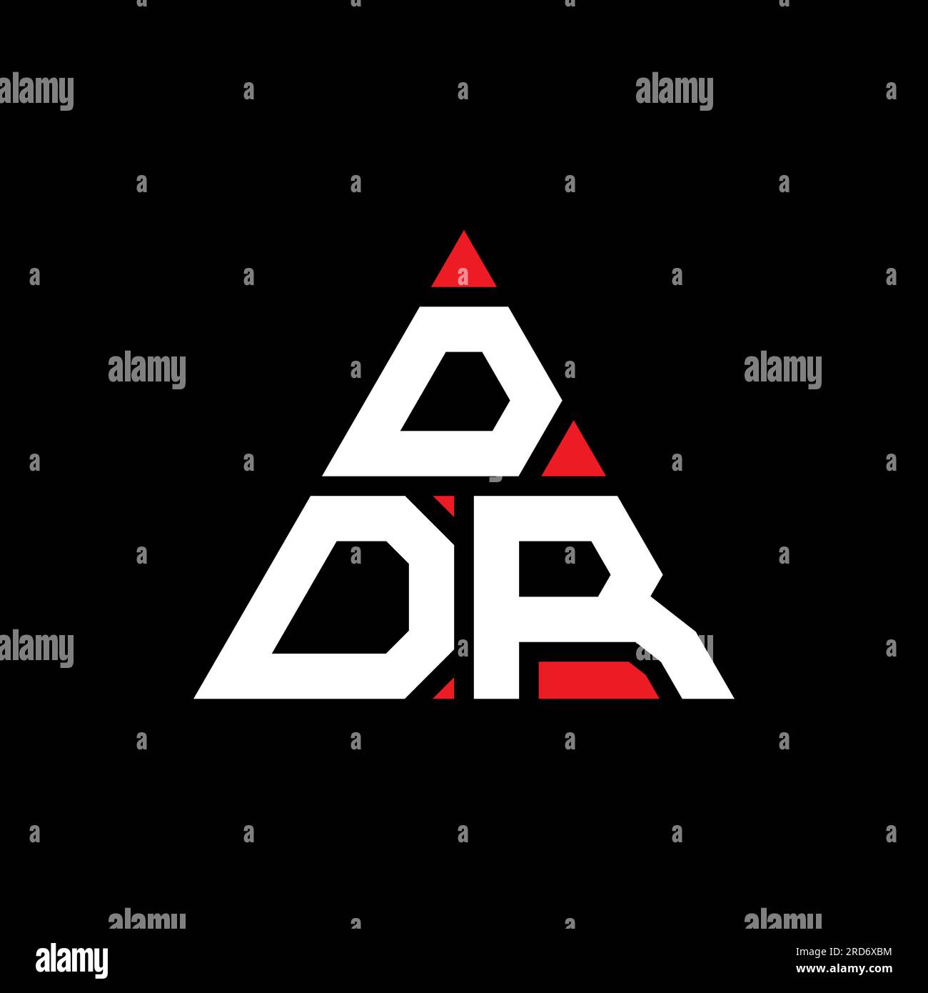 DDR triangle letter logo design with triangle shape. DDR triangle logo design monogram. DDR ...