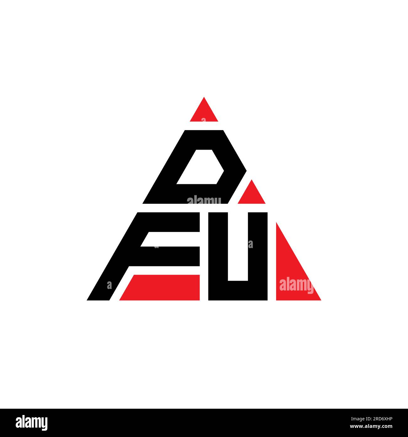 DFU triangle letter logo design with triangle shape. DFU triangle logo ...