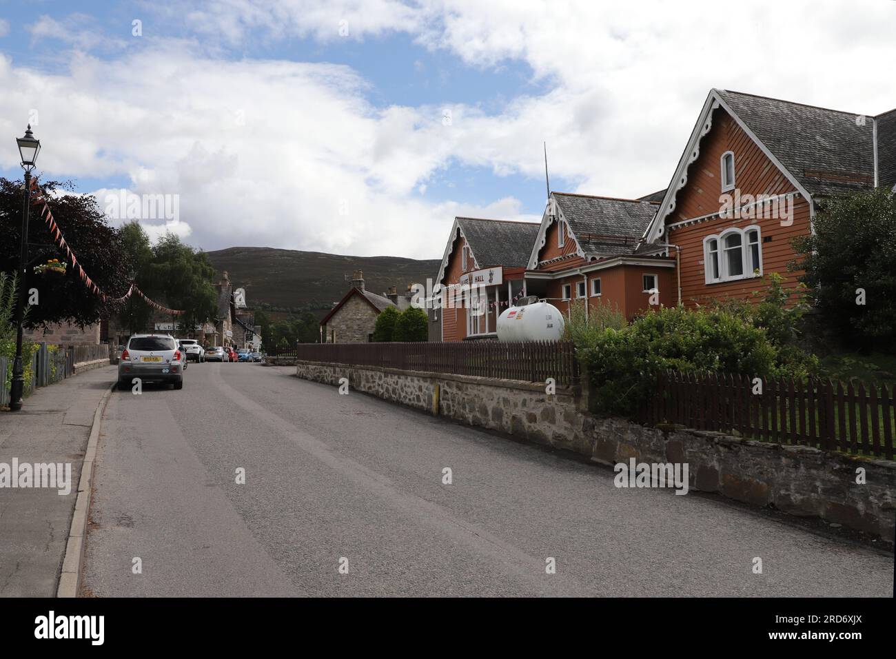 Exterior of Braemar Village Hall Scotland July 2023 Stock Photo - Alamy