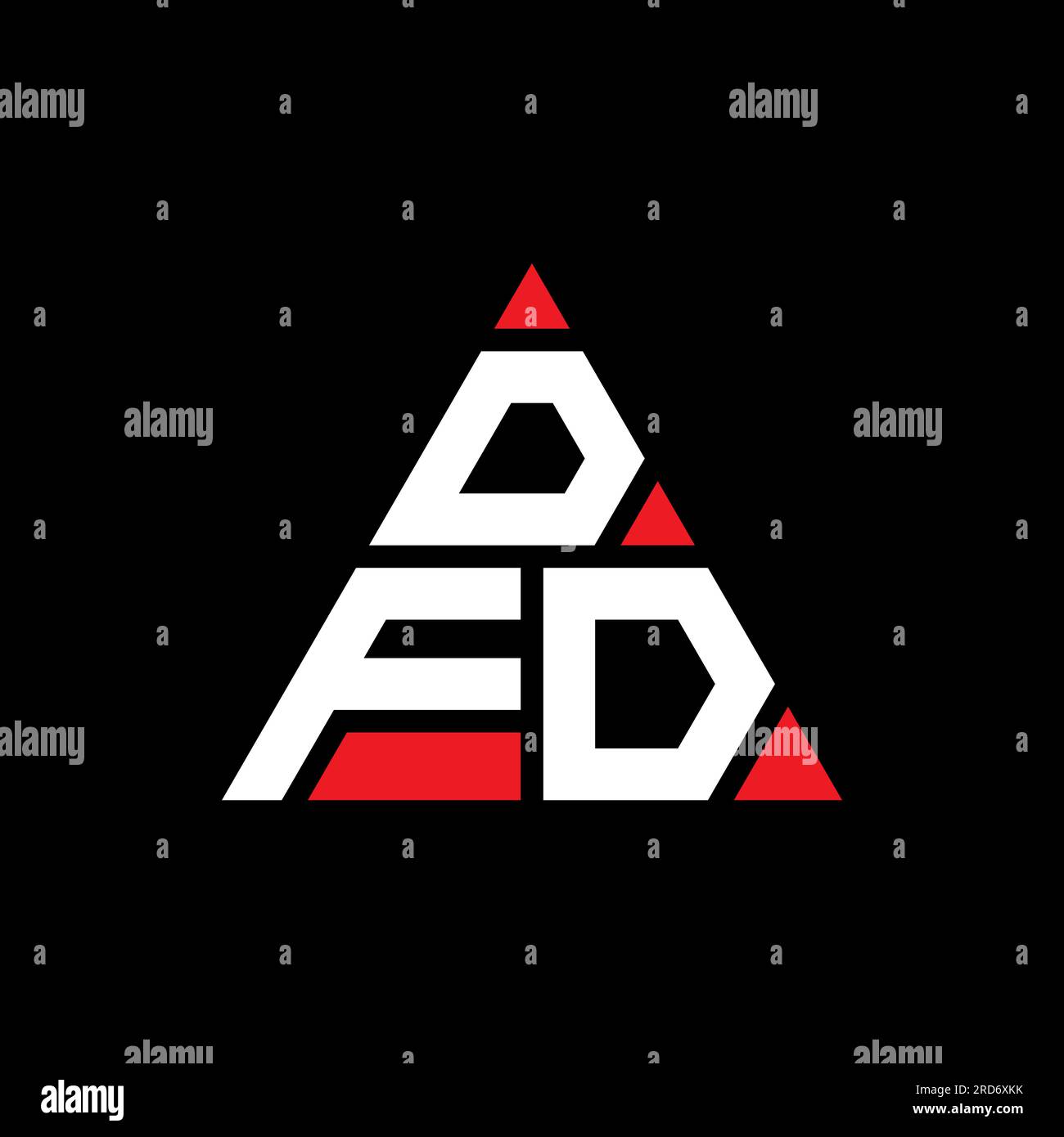 DFD triangle letter logo design with triangle shape. DFD triangle logo ...