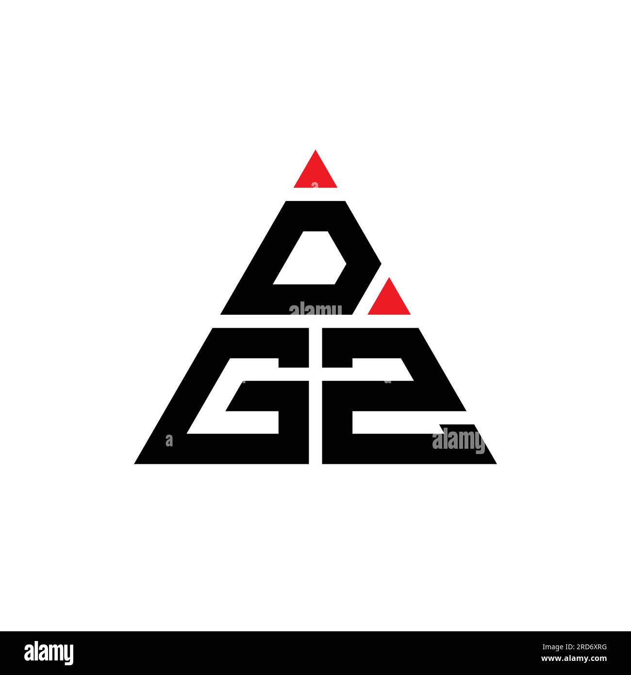 DGZ triangle letter logo design with triangle shape. DGZ triangle logo ...