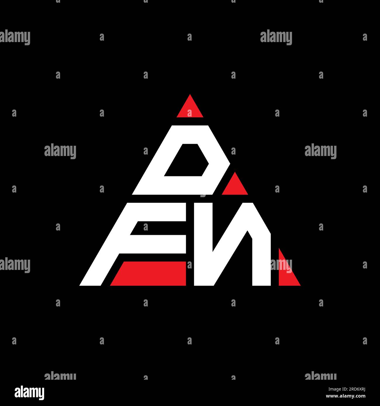 DFN triangle letter logo design with triangle shape. DFN triangle logo ...
