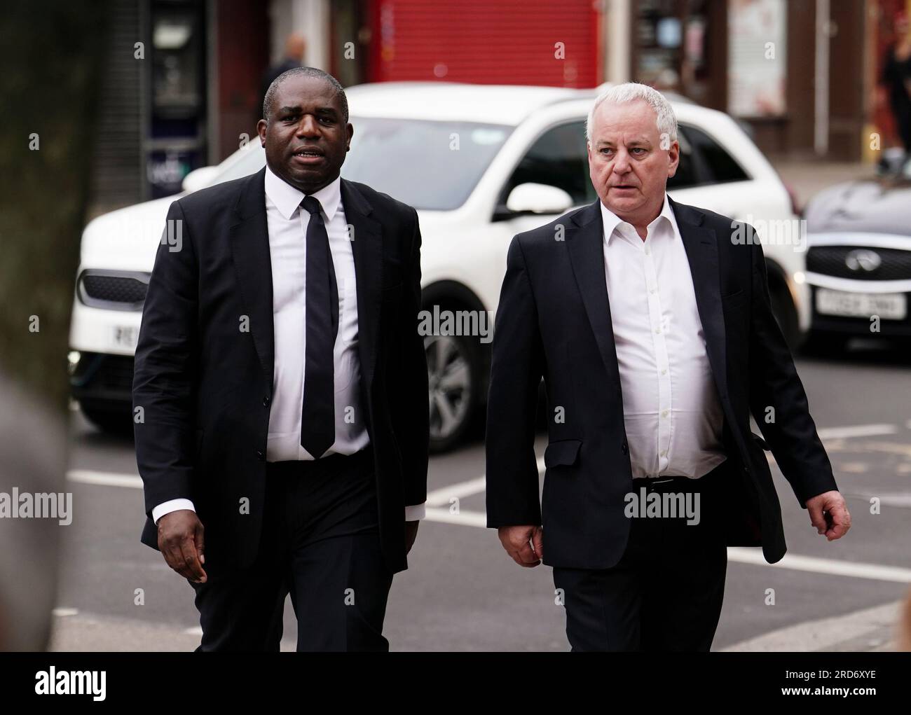 Shadow foreign secretary David Lammy (left) and former Scottish Labour ...