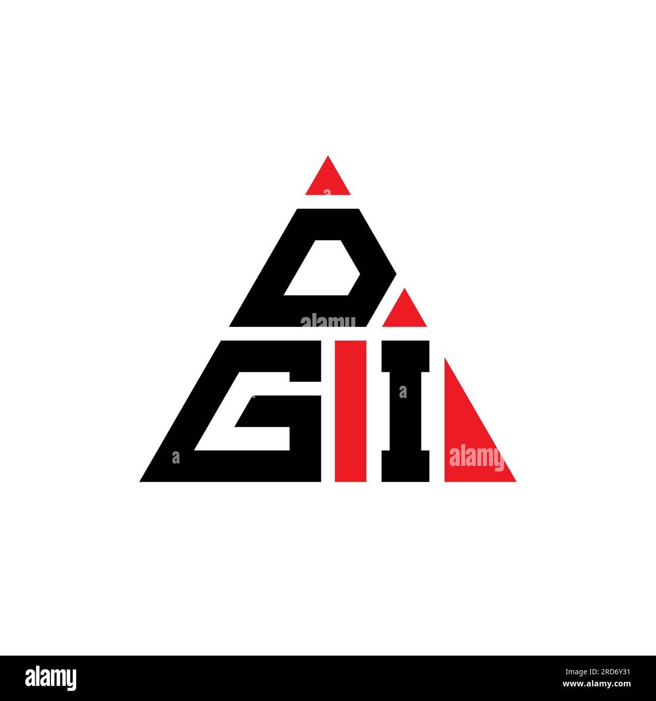 DGI triangle letter logo design with triangle shape. DGI triangle logo ...