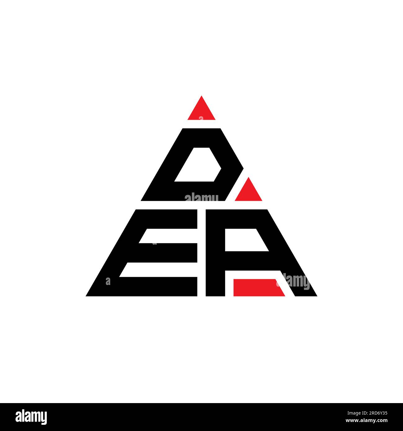 DEA triangle letter logo design with triangle shape. DEA triangle logo ...