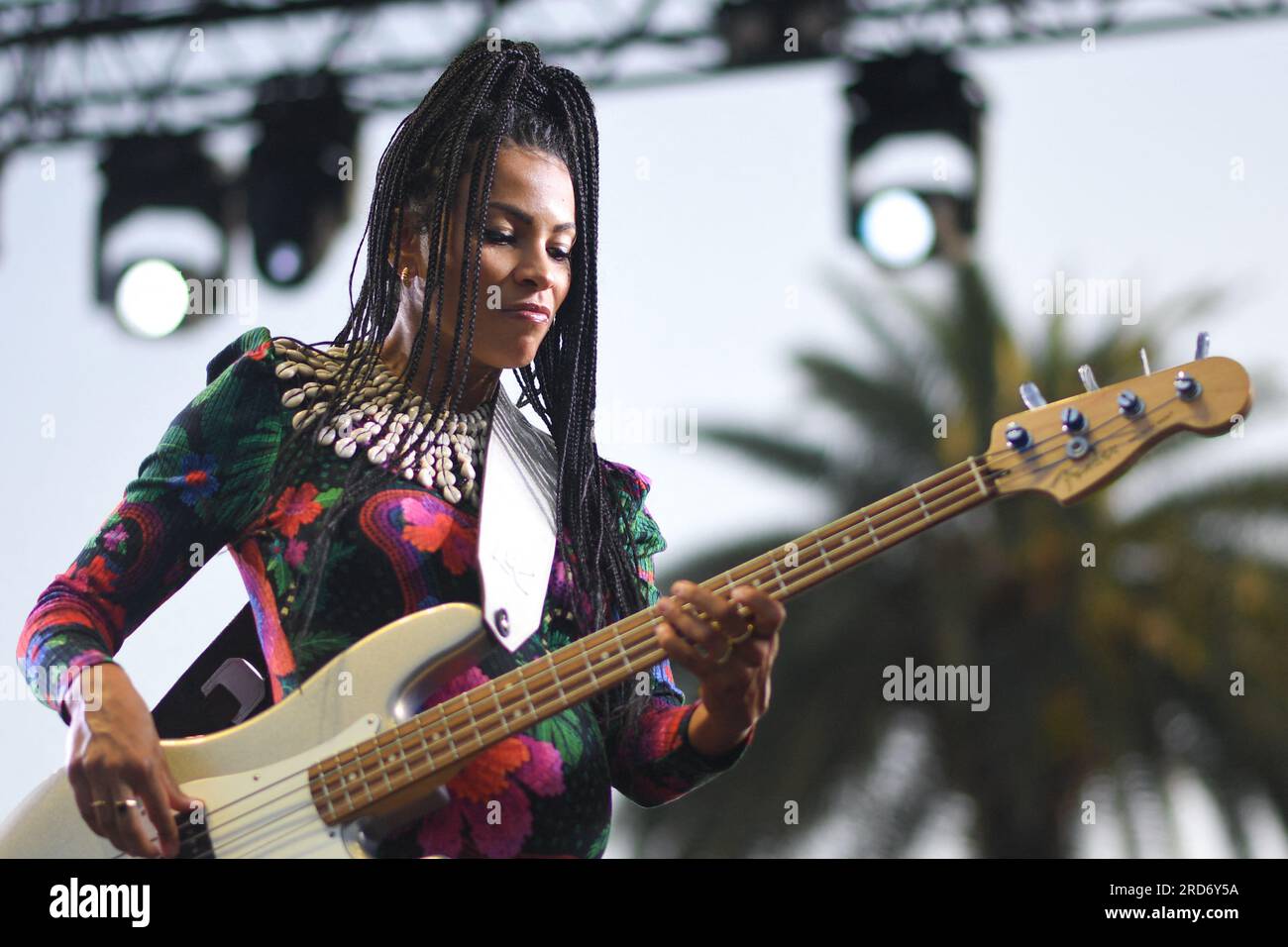 Nice, France. 18th July, 2023. Adi Oasis performs during the Nice Jazz ...