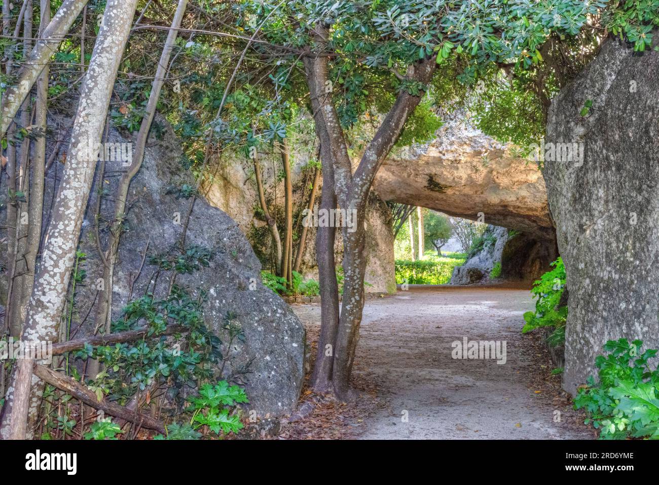Syracuse Sicily - Archaeological park of Neapolis Stock Photo - Alamy