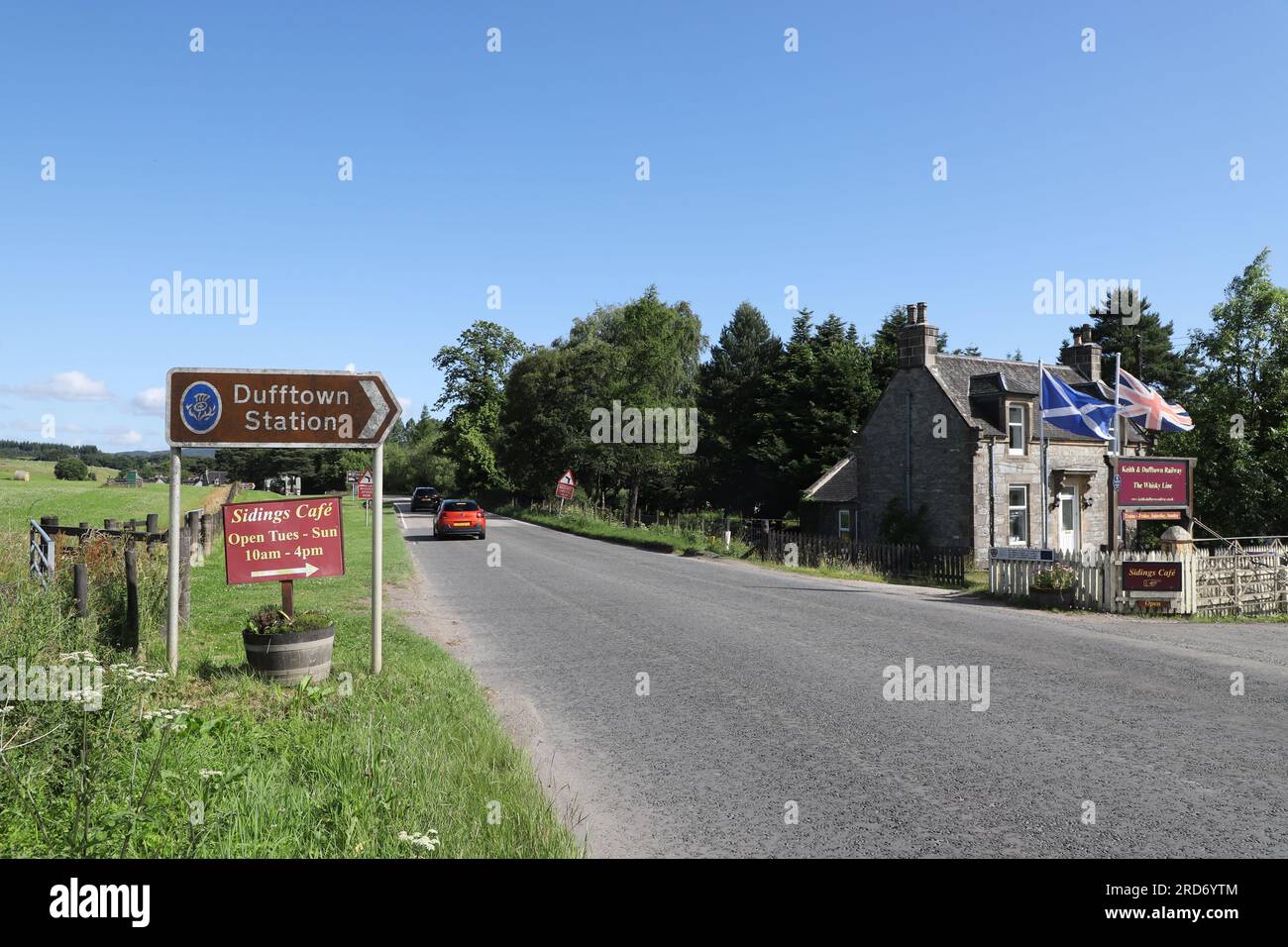 Dufftown station on the Keith to Dufftown railway the whisky Line ...
