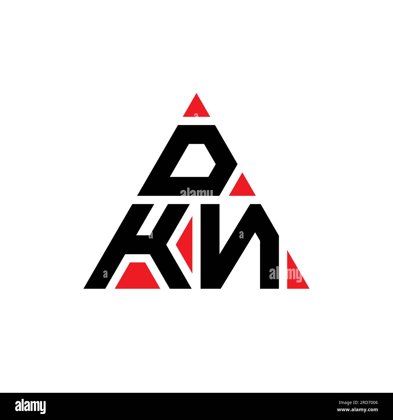 DKN triangle letter logo design with triangle shape. DKN triangle logo ...