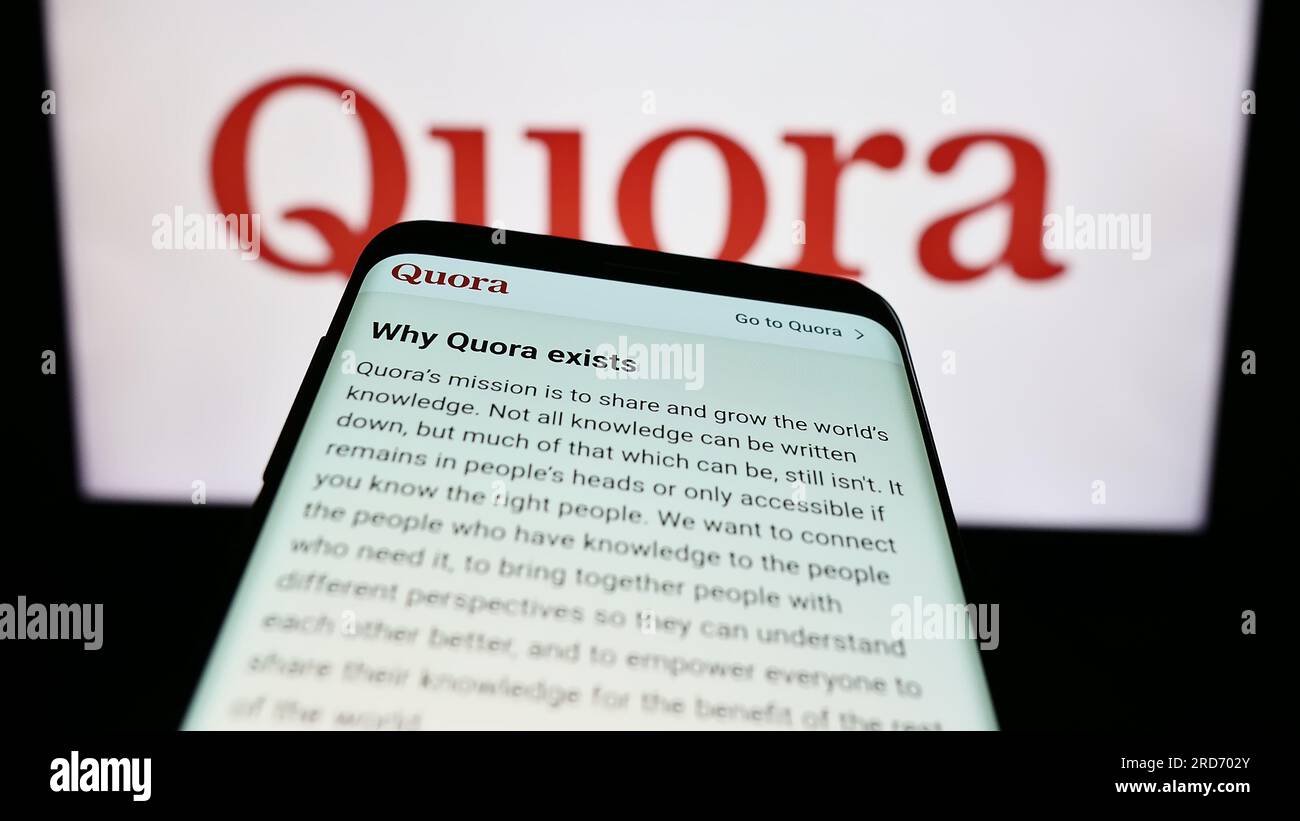 Quora logo hi-res stock photography and images - Alamy