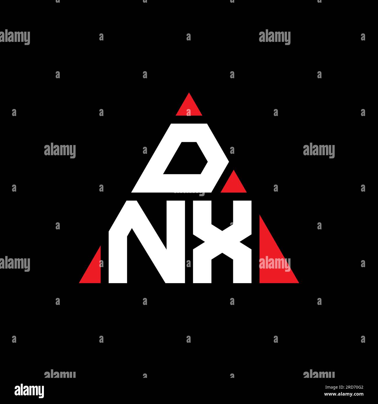 DNX triangle letter logo design with triangle shape. DNX triangle logo ...