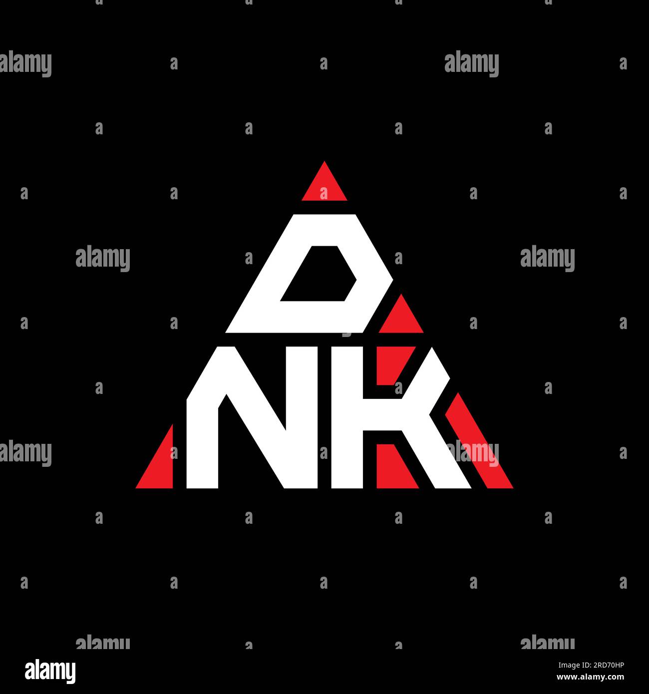 DNK triangle letter logo design with triangle shape. DNK triangle logo ...
