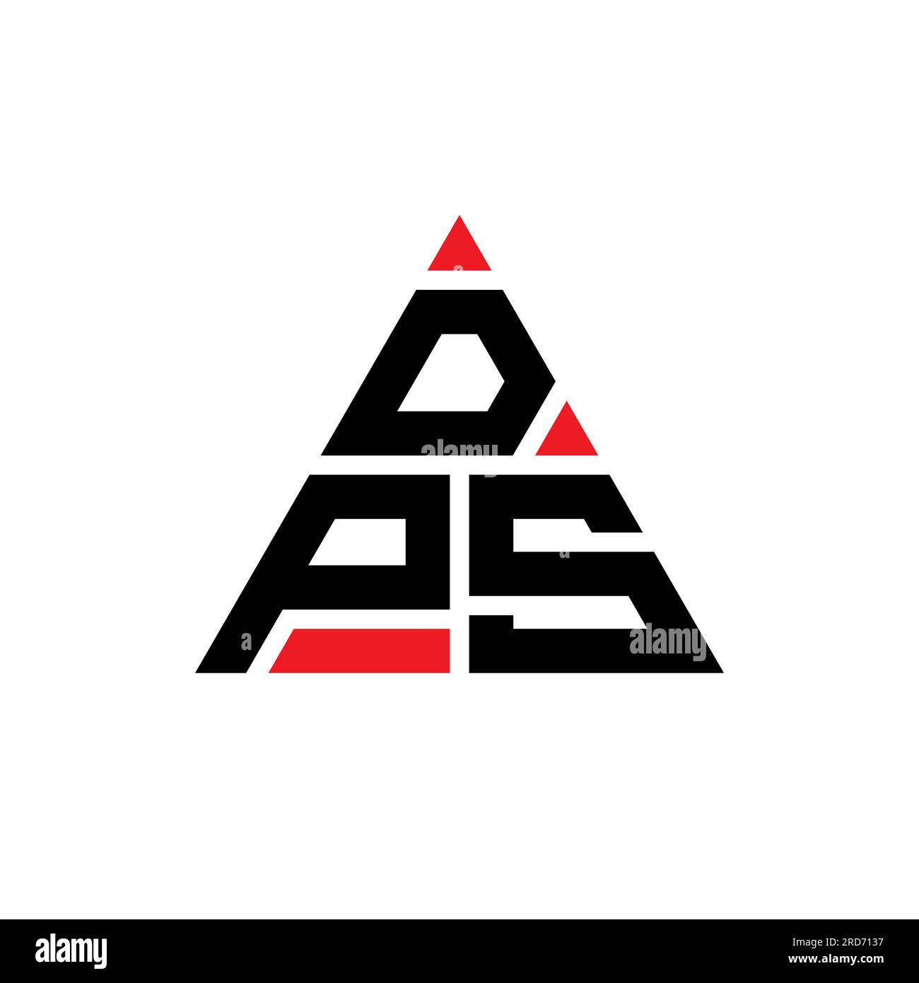 DPS triangle letter logo design with triangle shape. DPS triangle logo ...