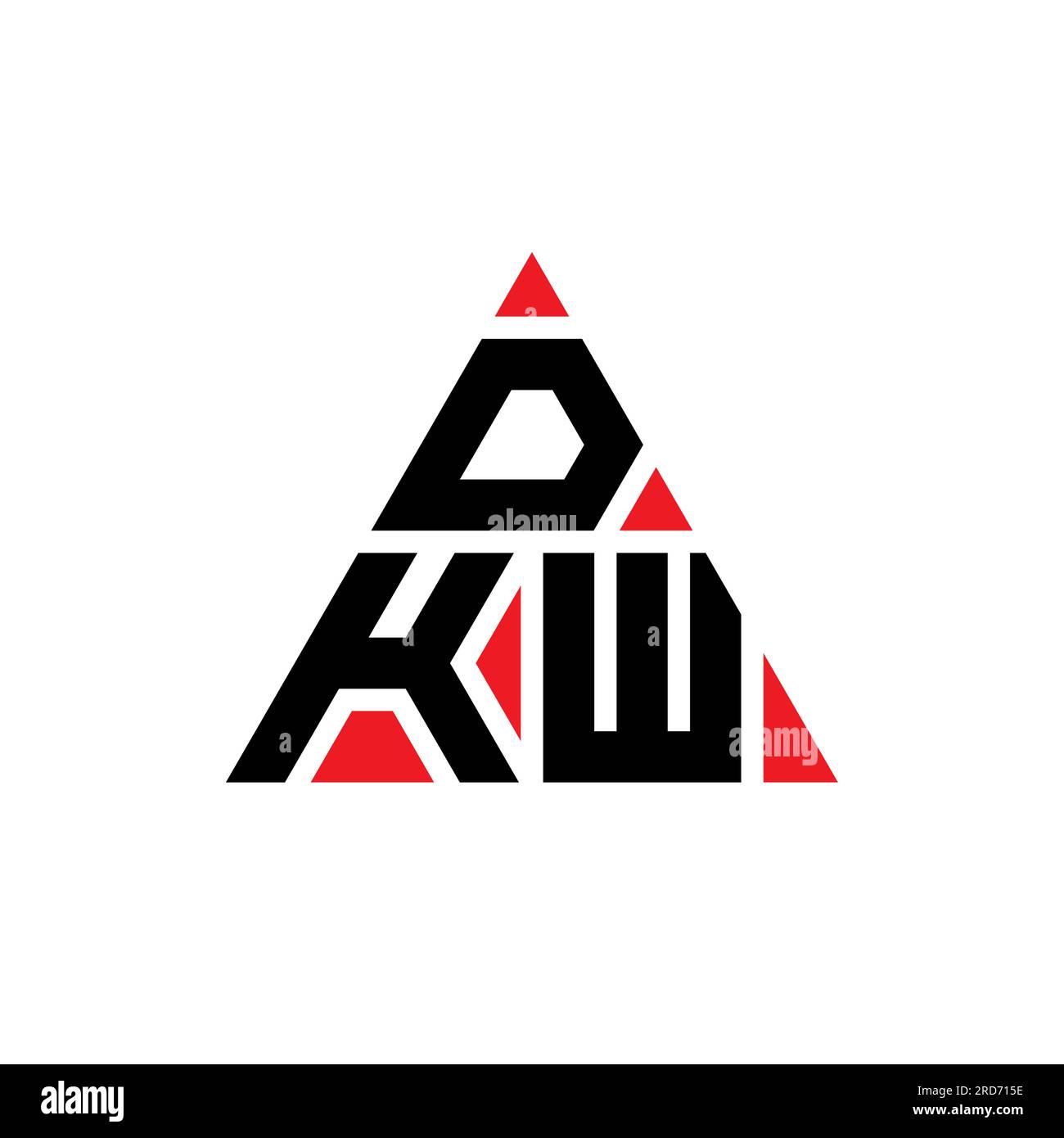 DKW triangle letter logo design with triangle shape. DKW triangle logo ...