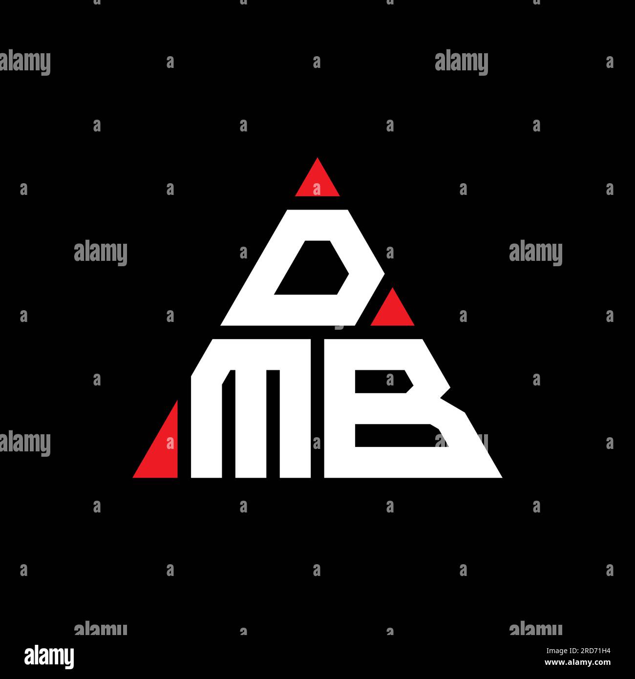 DMB triangle letter logo design with triangle shape. DMB triangle logo design monogram. DMB ...