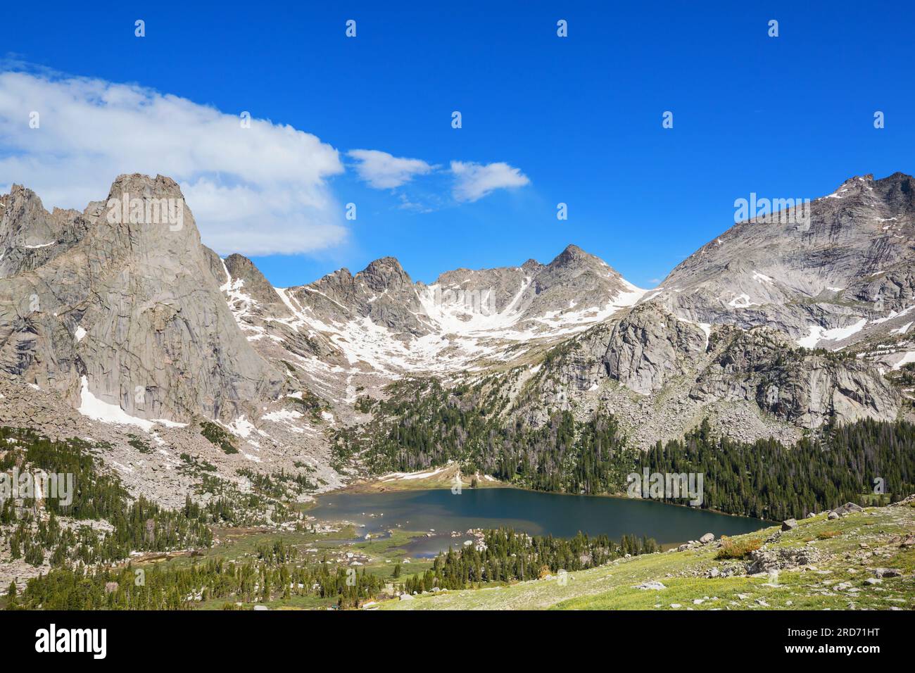 Beautiful mountain landscapes in Wind River Range in Wyoming, USA ...