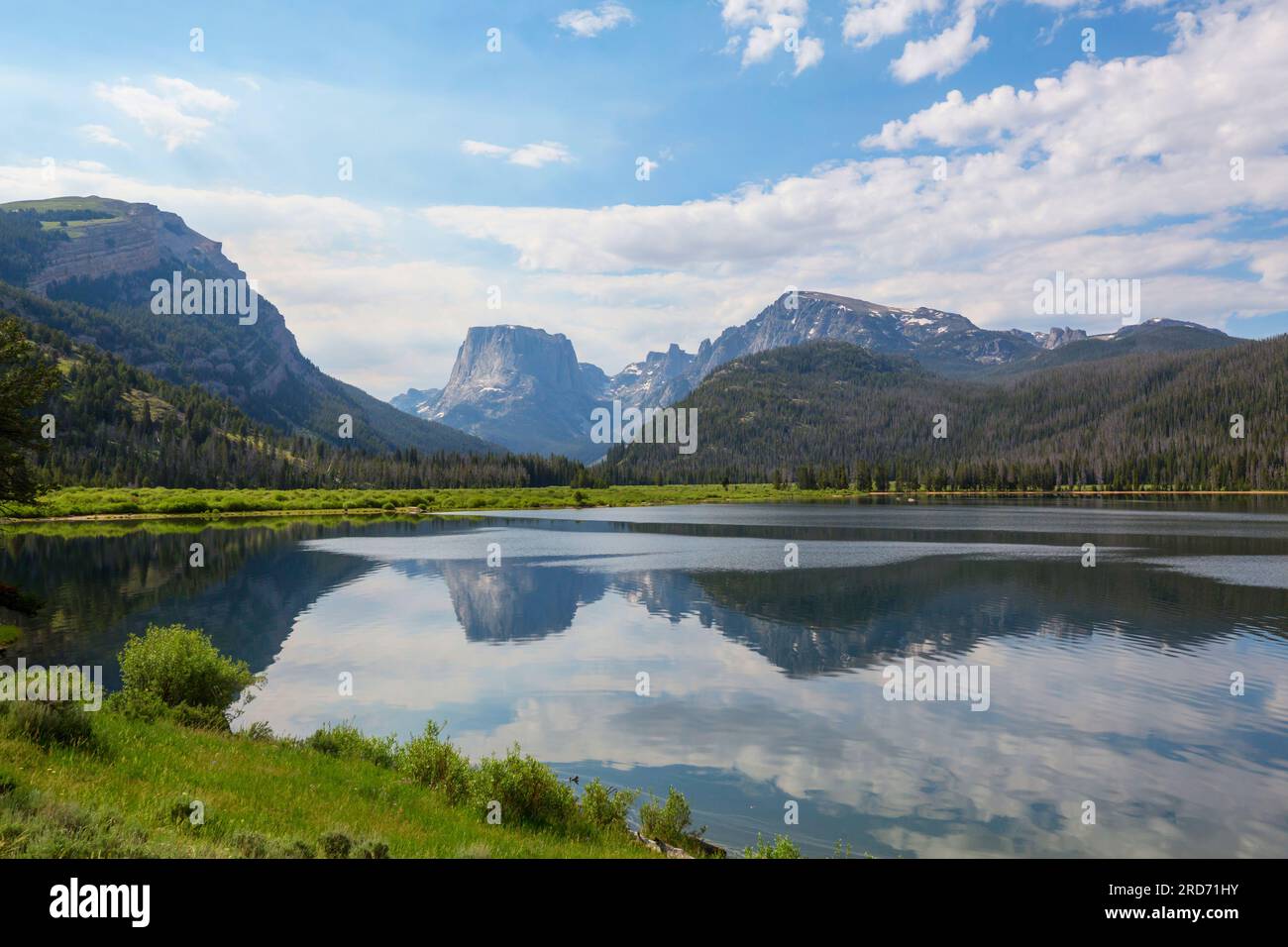 Beautiful mountain landscapes in Wind River Range in Wyoming, USA ...