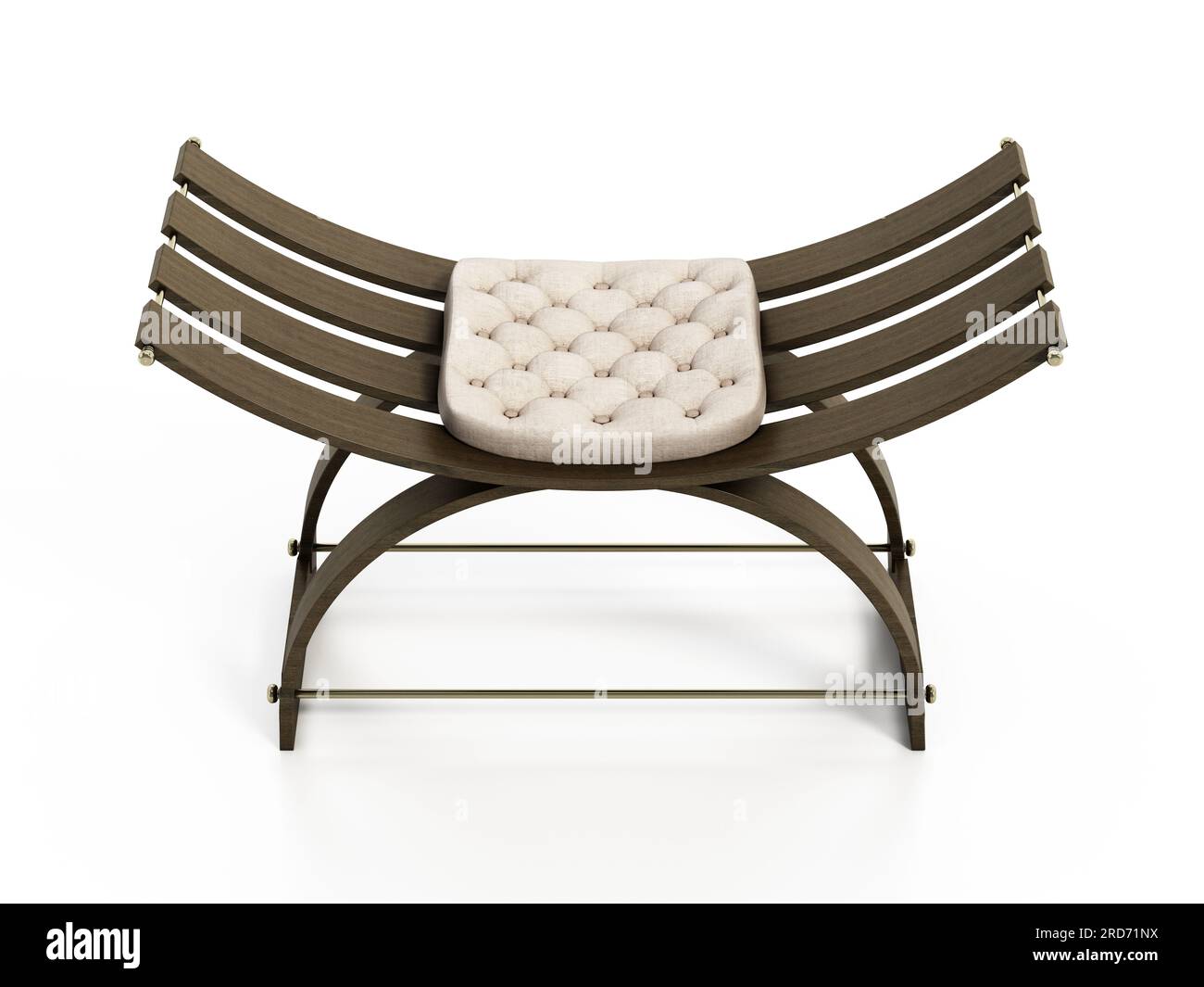 Elegant stylized chair isolated on white background. 3D illustration ...