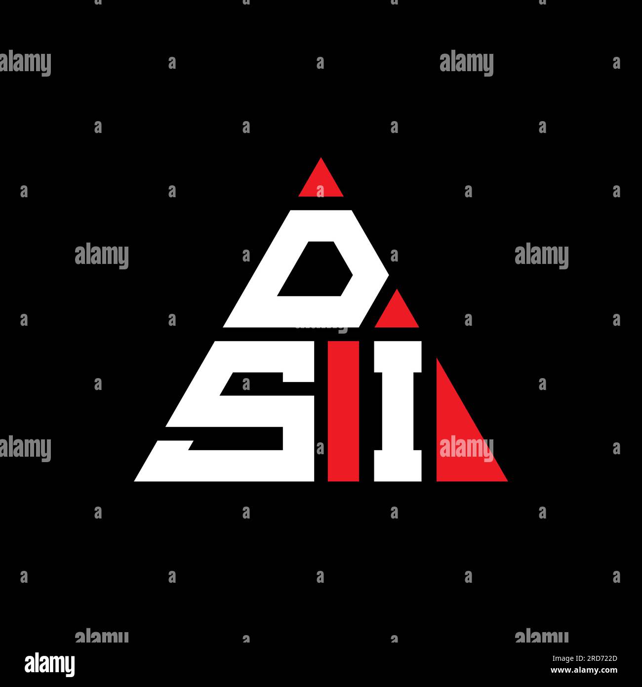 DSI triangle letter logo design with triangle shape. DSI triangle logo ...