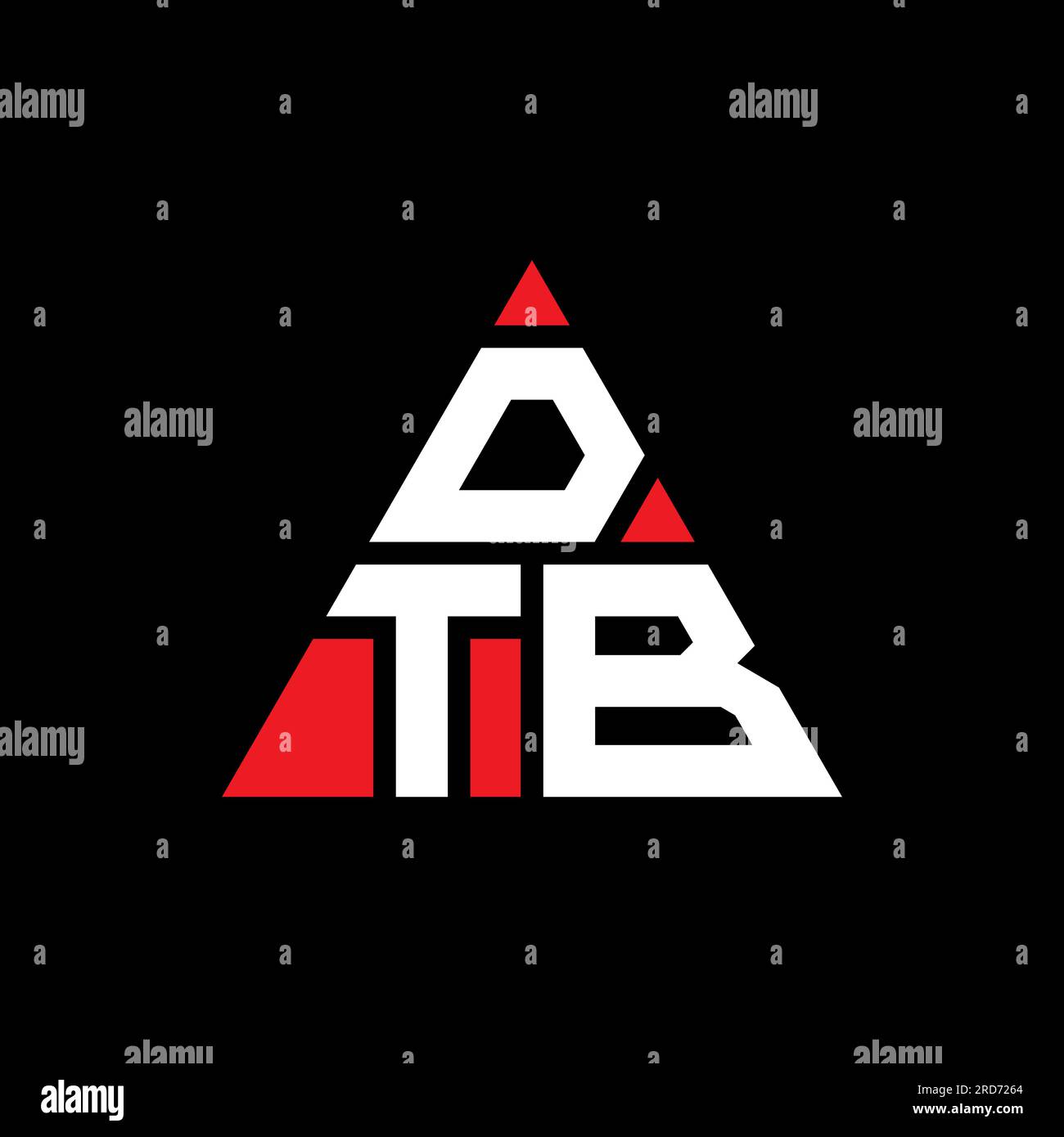 DTB triangle letter logo design with triangle shape. DTB triangle logo ...
