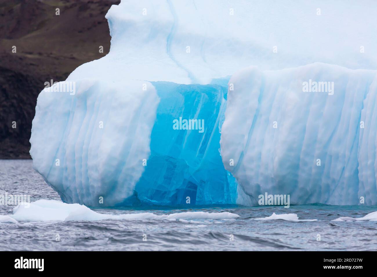 blue ice on iceberg at Greenland in July Stock Photo - Alamy