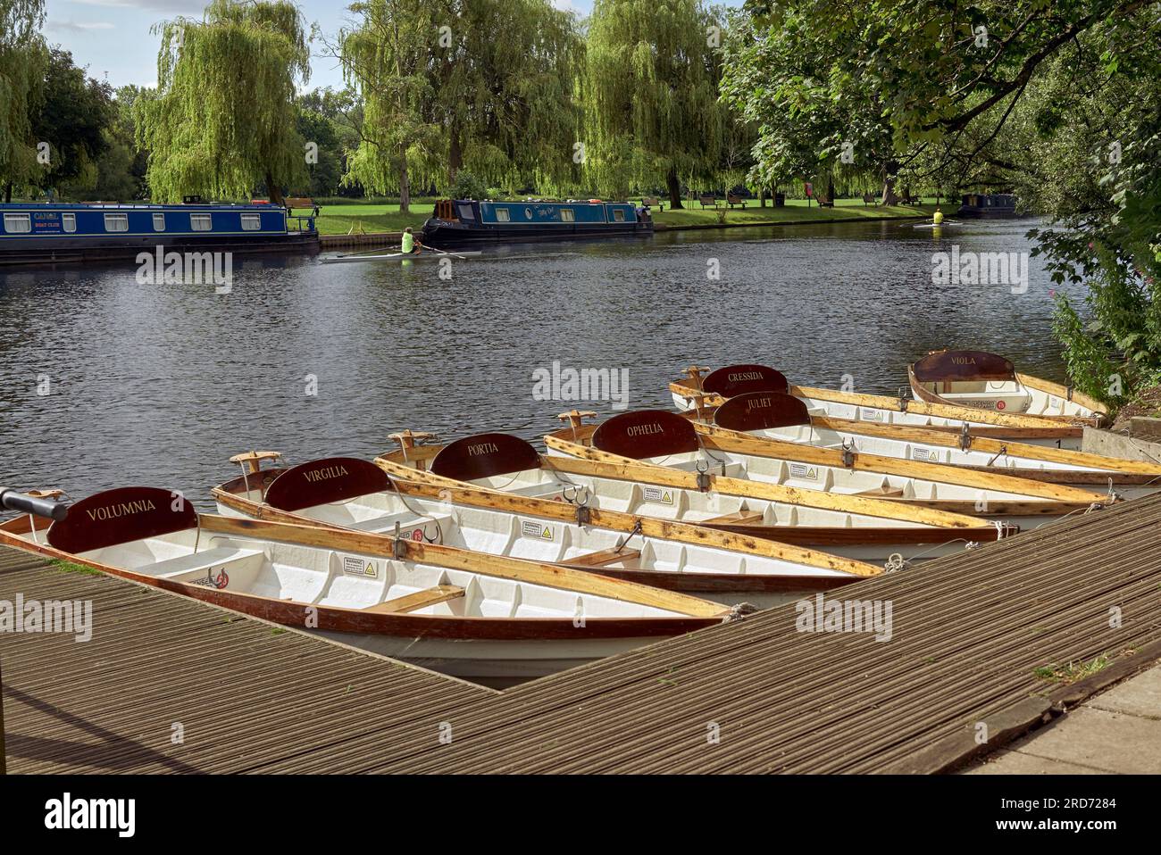 Boats, Stratford upon Avon. Rowing boats named after William ...