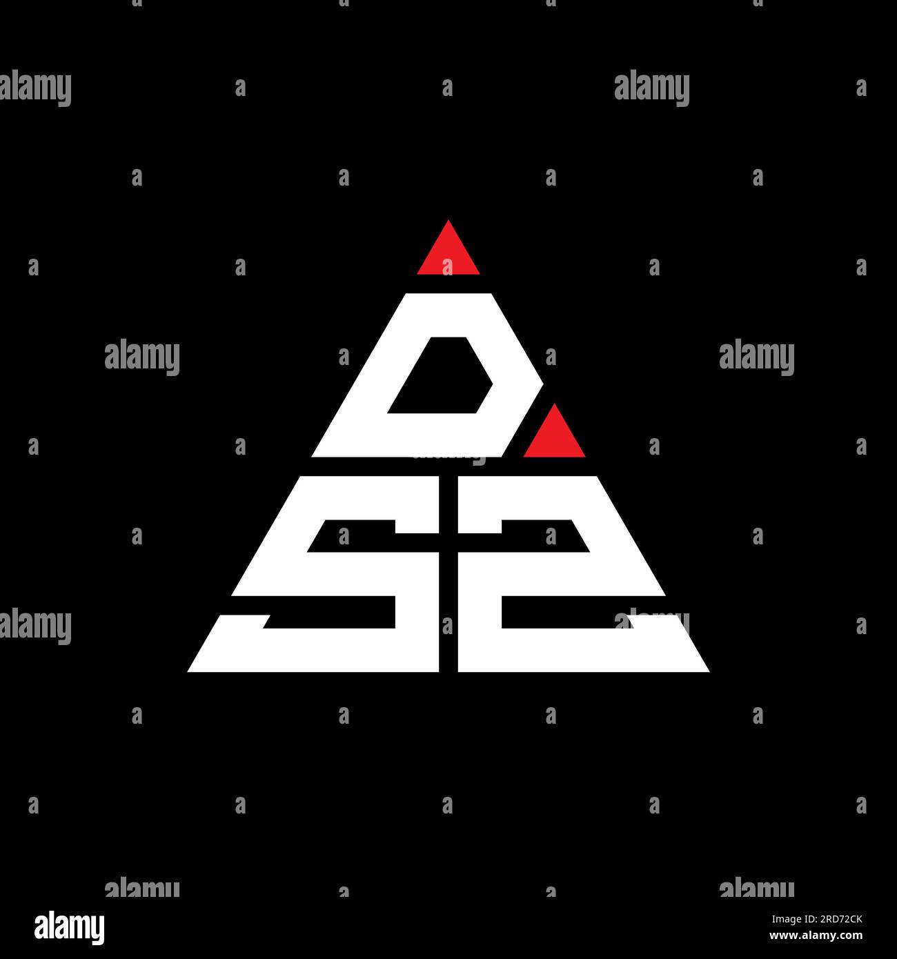 DSZ triangle letter logo design with triangle shape. DSZ triangle logo ...