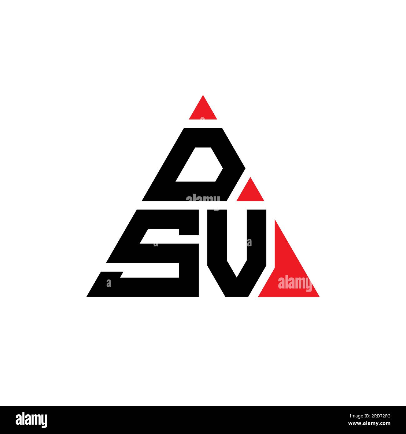 DSV triangle letter logo design with triangle shape. DSV triangle logo ...
